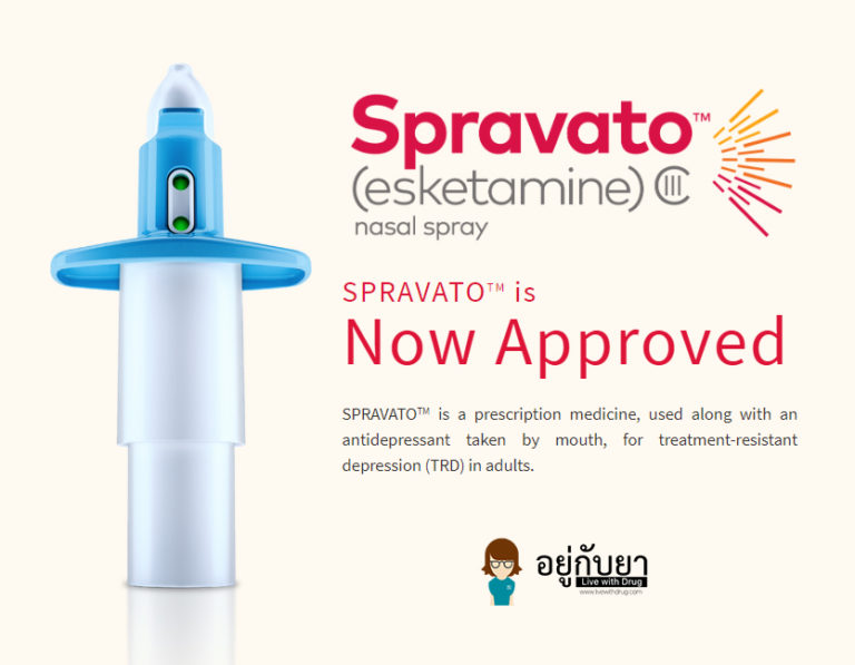 U.S. FDA อนุมัติยา Spravato Nasal Spray สำหรับผู้ป่วยโรคซึมเศร้า